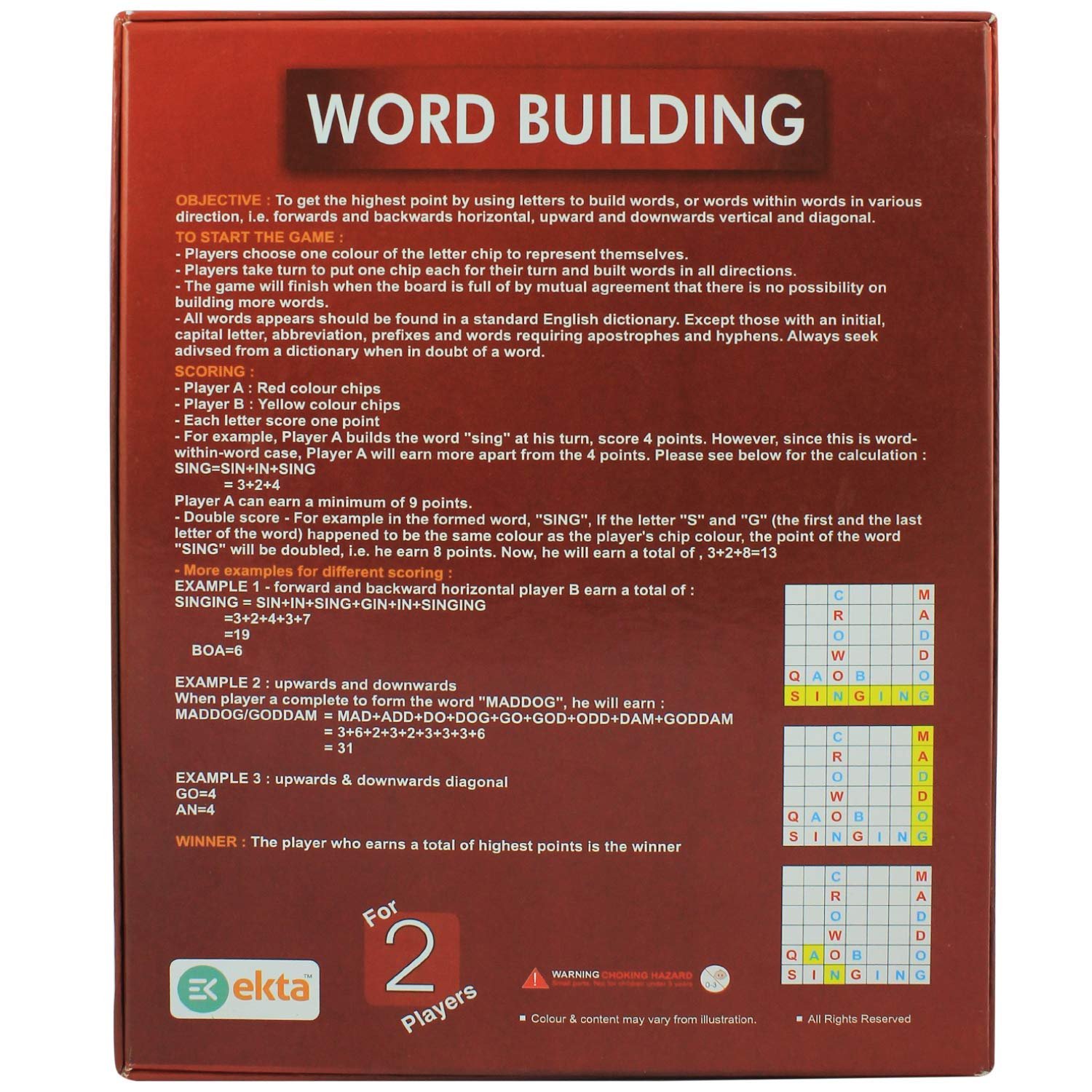 Word Building Game for Kids (Yellow) - Joy Hub